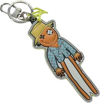 Louis Vuitton unisex, Pre-owned, Multicolore, Taille: ONE Size Porte-cl&eacute;s en toile Pre-owned