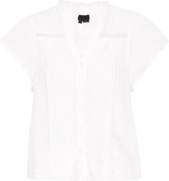 Dreimaster Dreimaster Bluse Frauen Wei&szlig;