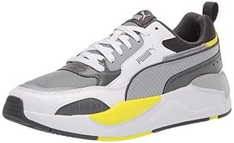 Puma Mens X-Ray 2 Sneaker, Dark Shadow-Quarry White-Nrgy Yellow, 10