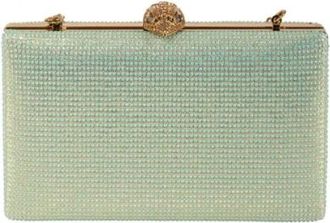 Kurt Geiger Femme, Sacs, Jaune, Taille: ONE Size Crystal Kensington Clutch