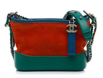 Chanel Small Suede Gabrielle Crossbody Bag