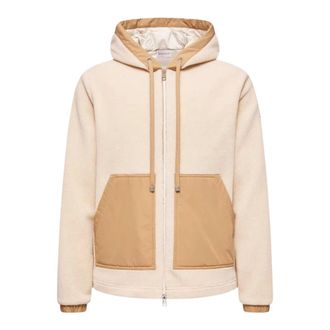 Moncler Teddy Zip-Up Hoodie - - Jackets - Herren - Beige - S