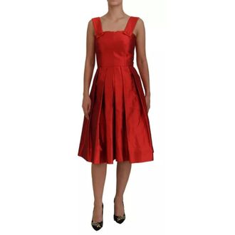 Dolce & Gabbana Femme, Robes, Rouge, Taille: 32 FR Midi A-line Dress