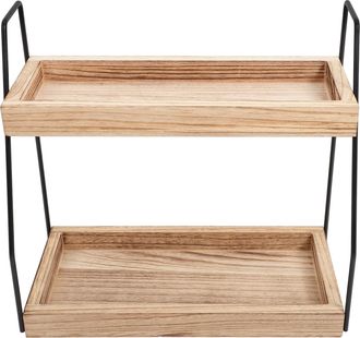 Valiclud VILLCASE Holz K&uuml;chenregal mit Gro&szlig;em Fassungsverm&ouml;gen Multifunktionales Gew&uuml;rz Kaffeeservice Organizer Platzsparendes Robustes K&uuml;chen Badezimmer ablag