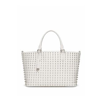 John Richmond Studded Tote Bag - - Bags - Damen - Wei&szlig; - ONE SIZE