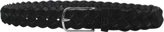 Dondup Homme, Accessoires, Noir, Taille: 100 CM Slim Leather Belt