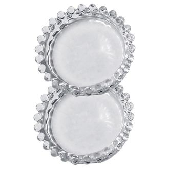 Cabilock 2st&uuml;cke Glas-kerzenteller Runde Kerzenhalter f&uuml;r Stumpenkerzen Transparente Tischuntersetzer zum Dekorieren von Wohnr&auml;umen Hochzeiten und Feiern