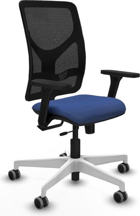 Piqueras y Crespo B&uuml;rostuhl mit 3D-Armlehnen, h&ouml;henverstellbare Lendenwirbelst&uuml;tze, ausgestattet mit Syncro/Traslack und Schneideschaum, mit Rollen von 65 mm, Parkett, 