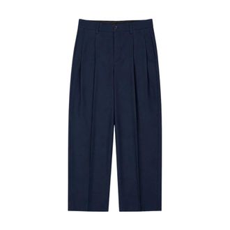 Laneus Weite Wollhose - - Trousers - Herren - Blau - L