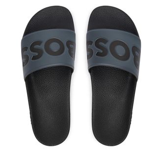 HUGO BOSS Pantoletten BOSS Aryeh 50536835 Dunkelgrau