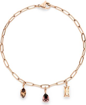 s.Oliver Bracelet - Elegantes Armband aus poliertem Edelstahl - ros&eacute;gold - Gliederkette verstellbar bis 21 cm - wasserfest & hautfreundlich