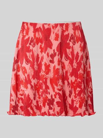 Pieces Ausgestellter Mini-Rock mit Allover-Muster Modell FLORA