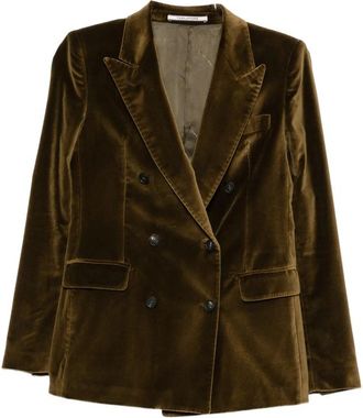Tagliatore Double-breasted Velvet Blazer
