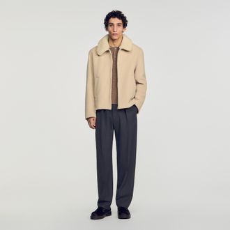Sandro Blouson aus Wolle und Kaschmir