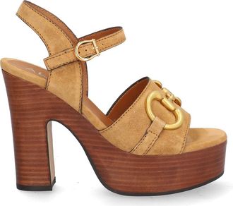 Alpe Damen 49-Alpewon Venus 5117 11-27 Baby Silk Cuir Sandale mit Absatz, Hellbraun, 41 EU