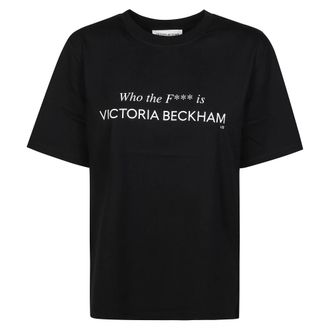 Victoria Beckham Femme, Tops, Noir, Taille: 40 FR T Shirt Parlata