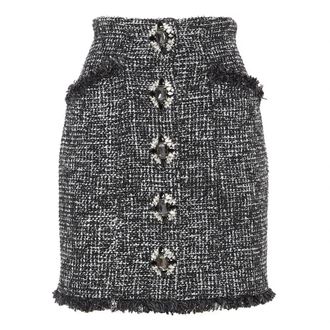 Philipp Plein Tweedrock - - Skirts - Damen - Schwarzk - XS