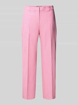 Christian Berg Straight Fit Stoffhose aus Leinen-Mix