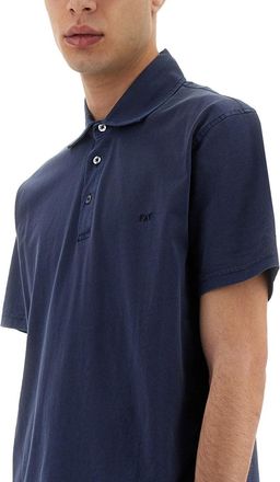 Fay Cotton Jersey Polo - Blue