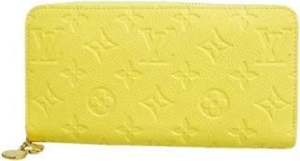 Louis Vuitton Portefeuille long (bi-pli) doccasion - Femme - Pre-owned - Jaune - Taille: ONE Size