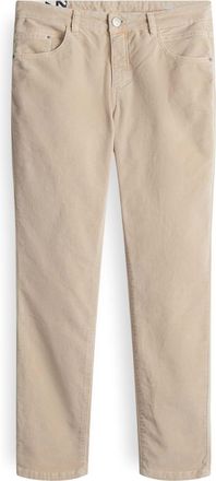 OPUS Damen Straight | ELMA Cozy Straight Fit Samthose aus BCI Cotton Mix Macadamia, 40 L30