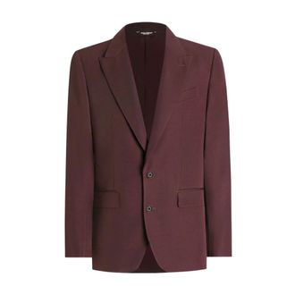 Dolce & Gabbana Einreihige Wolljacke - - Suits - Herren - Lila - XL