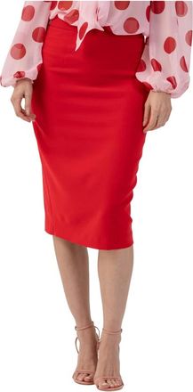 Kocca Femme, Jupes, Rouge, Taille: 40 FR Jupe crayon &eacute;l&eacute;gante au-dessus du genou