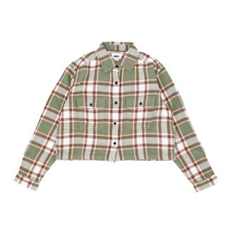 Obey Kariertes Flanellhemd Langarm - - Blouses & Shirts - Damen - Mehrfarbig - XS