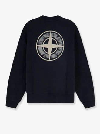 Stone Island Mens Sweatshirt Crew Neck Organic Cotton Black Sweatshirts Sweater