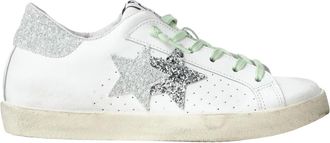 2Star 2Star, Femme, Chaussures, Blanc, Taille: 38 EU Baskets Basses en Cuir Souple