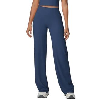 Generic JJDFW Sexy Lines Tight Pants Femme Haute Entra&icirc;nement Taille &Eacute;lastique Fitness Course Levage Fesses Sport Yoga Pantalon, noir fonc&eacute;, XL