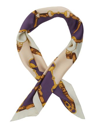 Gucci Womens Square Scarf Multicolour Silk Scarfs