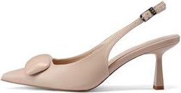 Queen Helena Escarpins Slingback avec talon moyen femme K4519, Nude, 36 EU