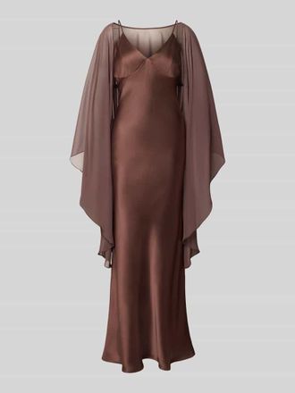 Swing Maxikleid aus Satin