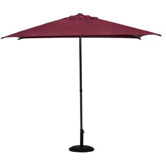 Hesperide Hesperide - Parasol droit carr&eacute; Soya bordeaux D2,5x2,5m en acier - Hesp&eacute;ride