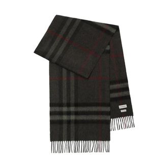 Burberry Kariertes Muster Fransenschal - - Accessories - Damen - Mehrfarbig - ONE SIZE