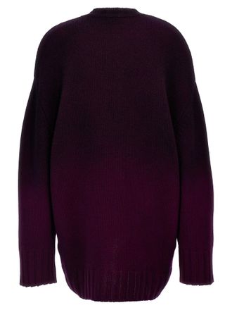 The Attico Wool and Cashmere Knit Dress - Burgundy
