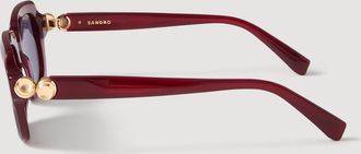 Sandro Lunettes de soleil &agrave; d&eacute;tails logo