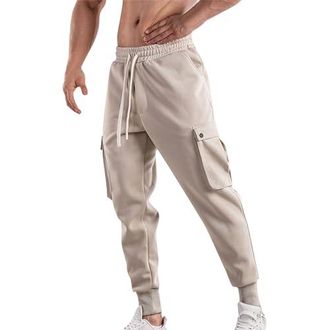 Generic Jogging Homme Pantalon Jogging Homme Pantalon Survetement Homme Confortable Classique - Cargo Sport Homme Grande Taille avec Grandes Poches - Id&eacute;al Ru