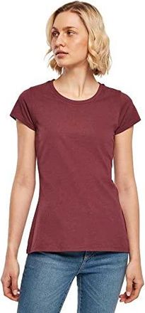 Build Your Brand Femme Bb012 T-Shirt, Cerise, XS EU