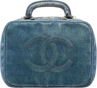 Chanel Pre-owned Handle Vanity Case - Femme - Pre-owned - Bleu - Taille: ONE Size
