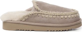 Mou Lammfell Hausschuhe mit Gummisohle - - Shoes - Damen - Grau - 40 EU