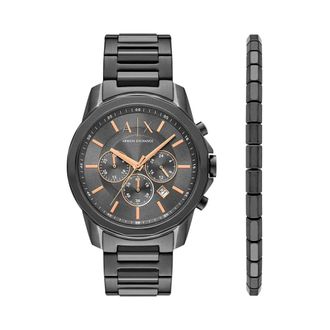 A|X Armani Exchange Coffret montre chronographe Banks - Homme - Accessoires - Noir - Taille: ONE Size