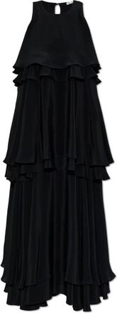 Ami Femme, Robes, Noir, Taille: 36 FR Ruffled Dress