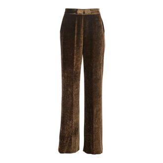 Etro Braune Samthose Stilvolles Modell - - Trousers - Damen - Braun - S