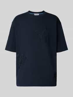 Scotch & Soda T-Shirt mit Stitchings und Rundhalsausschnitt