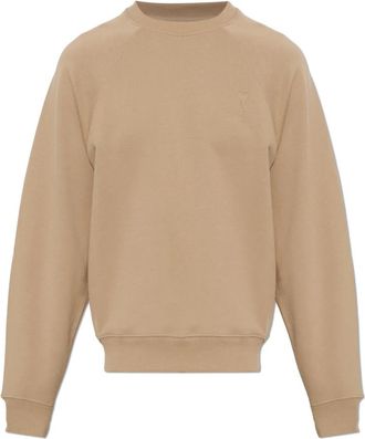 Ami Baumwoll-Rundhals-Sweatshirt - - Sweatshirts & Hoodies - Herren - Beige - 3XL