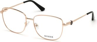 Guess Damen 0 Sonnenbrille, shiny rose gold, 56