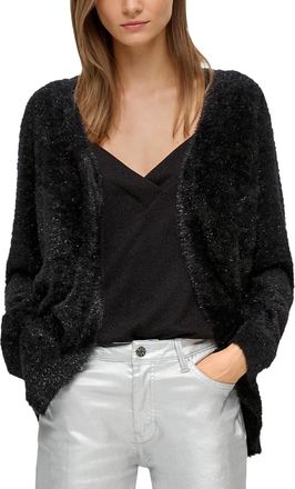 s.Oliver Offener Cardigan mit Effekt-Garn