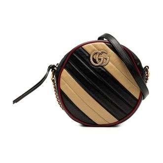 Gucci Sac bandouli&egrave;re rond Pre-owned - Femme - Pre-owned - Noir - Taille: ONE Size